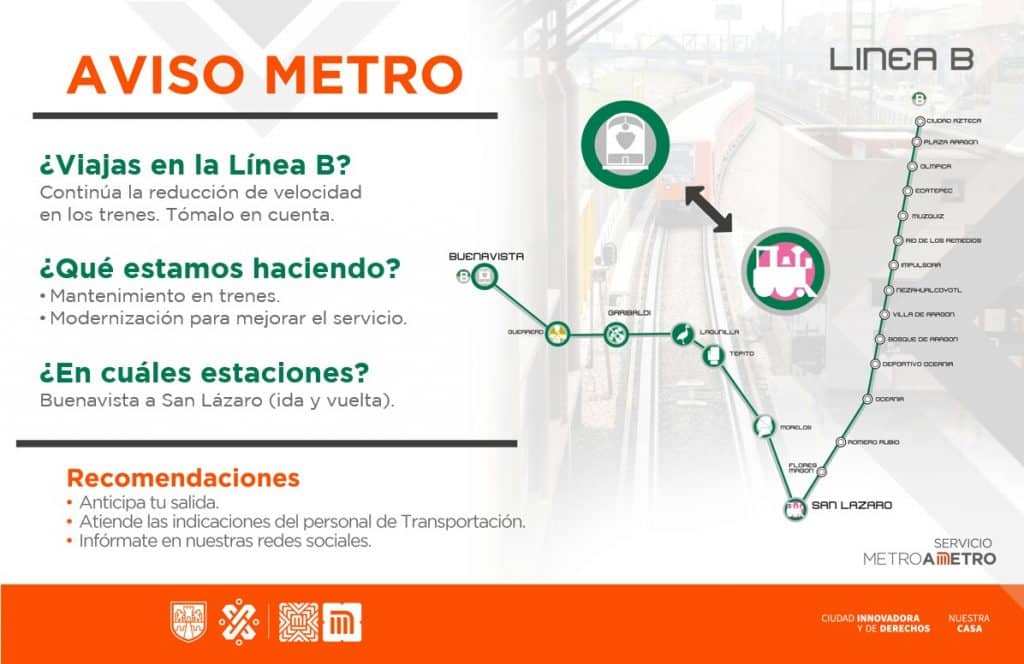 Continúan trabajos de mantenimiento en los trenes de la Línea B del ...
